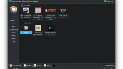 Prism Launcher: A custom launcher for Minecraft that allows you to ...
