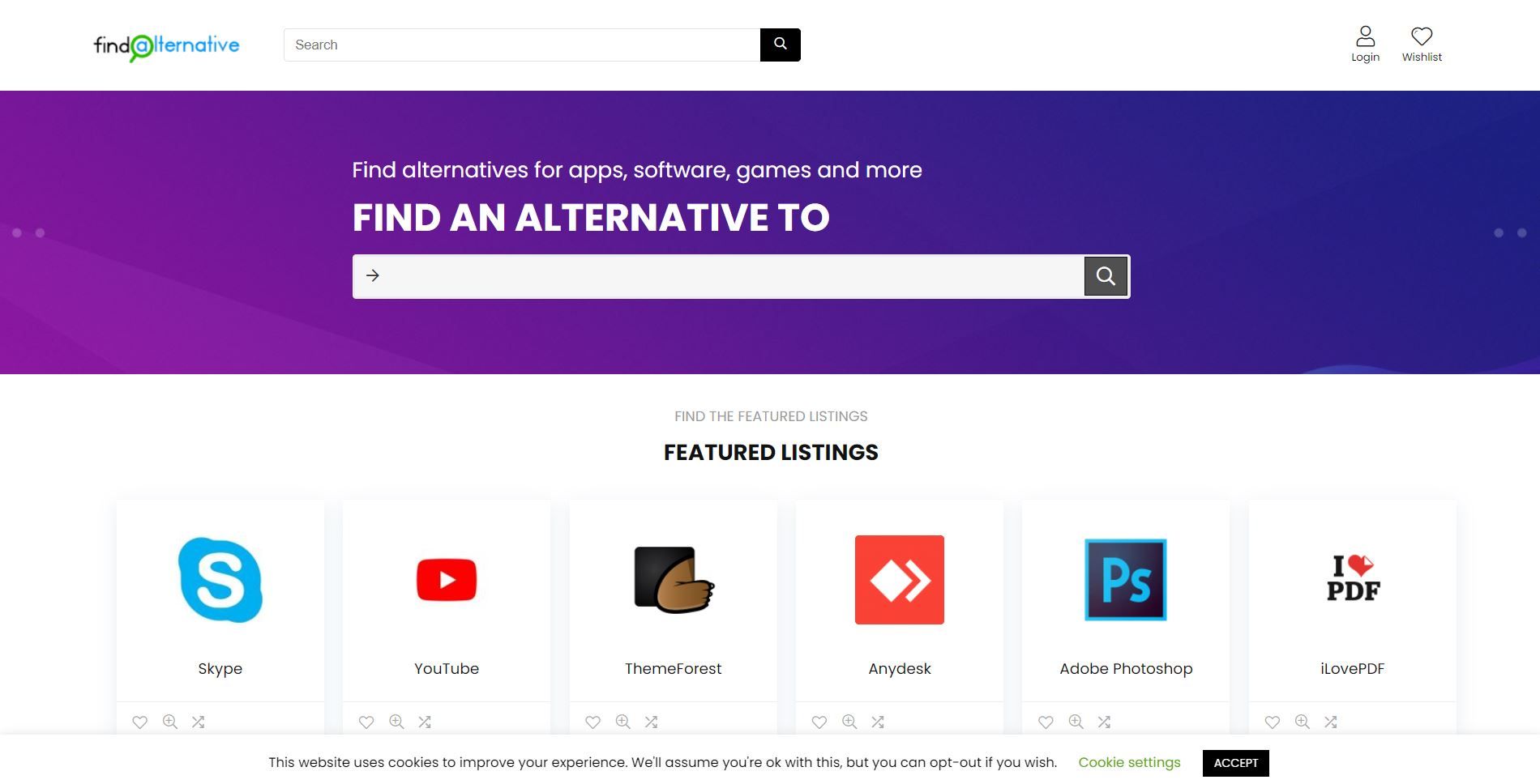 FindAlternative Alternatives and Similar Sites & Apps | AlternativeTo