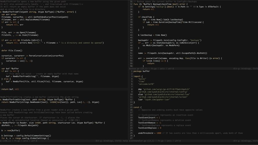 Micro: Terminal-based text editor that aims to be easy to use and intuitive, while | AlternativeTo