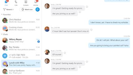 Skype: An instant messaging app that provides online text message and ...