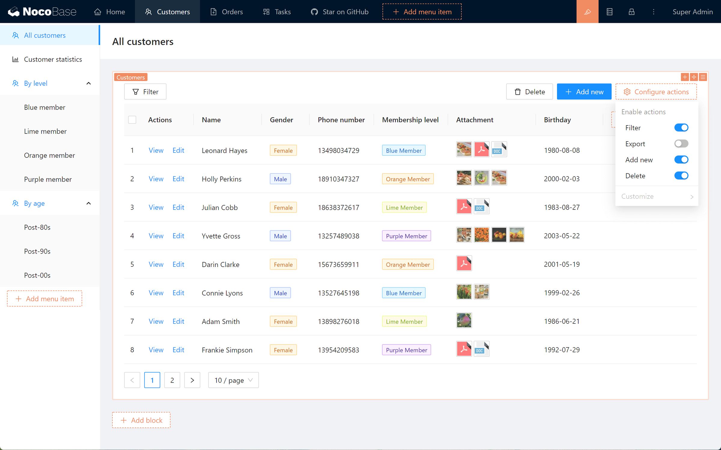 NocoBase: Scalability-first, open-source no-code/low-code platform to build internal tools ...