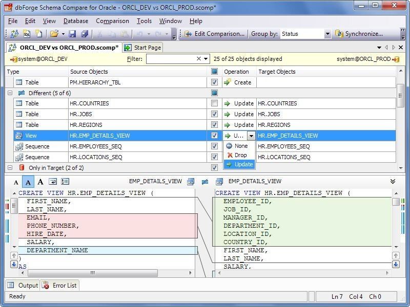 dbForge Schema Compare for Oracle Alternatives and Similar Software | AlternativeTo