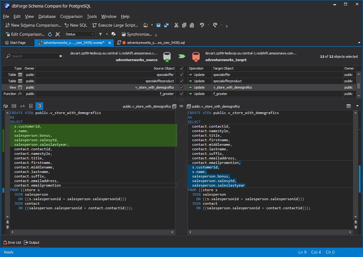 dbForge Schema Compare for PostgreSQL Alternatives and Similar Software | AlternativeTo