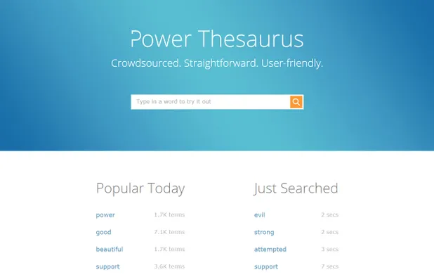 Power Thesaurus: Fast, comprehensive and easy-to-follow online ...