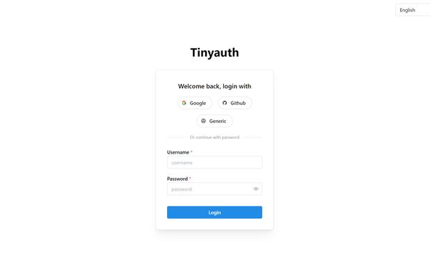 Tinyauth: The simplest way to protect your apps with a login screen | AlternativeTo