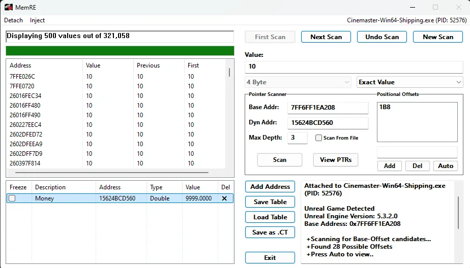 MemRE: Injectable Memory Editor with Unreal Engine Support | AlternativeTo