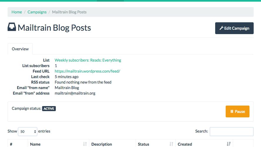 Mailtrain: Self hosted newsletter app built on top of Nodemailer | AlternativeTo