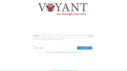 Voyant Tools: Web-based reading and analysis environment for digital ...