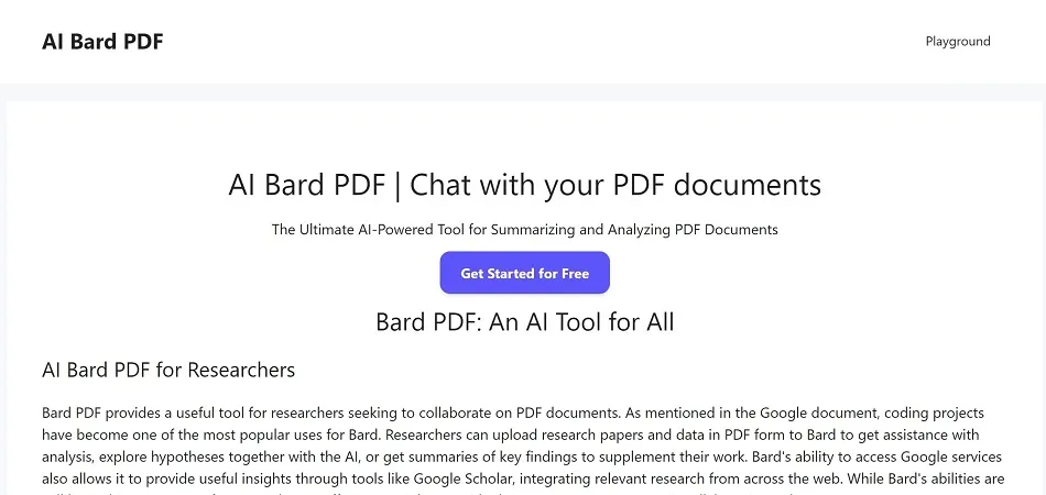 Bard PDF Alternatives and Similar Sites & Apps | AlternativeTo