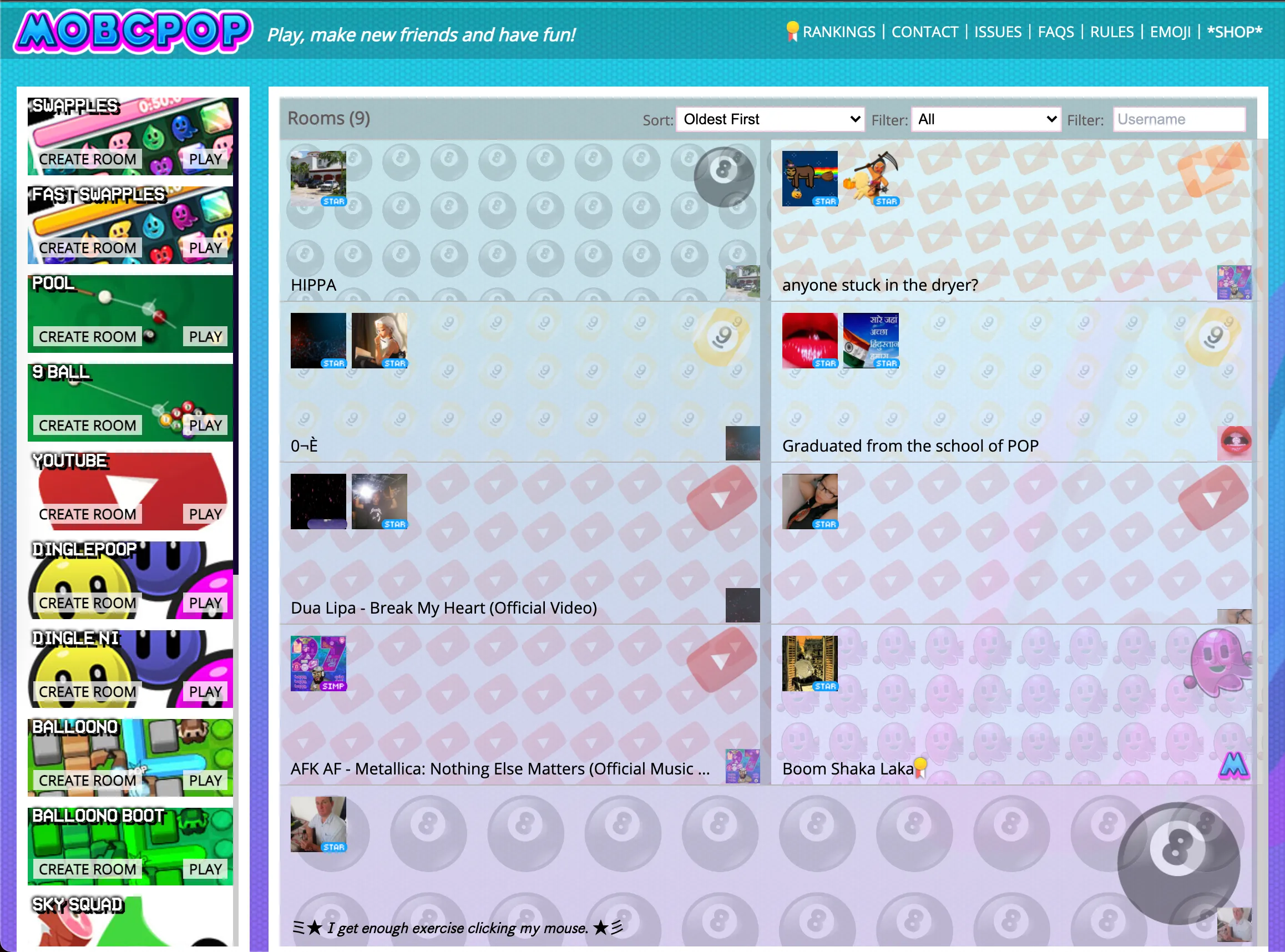 MOBCPOP: Play Pool, 9 Ball, 8 Ball, Swapples, Dinglepop, Blockles ...