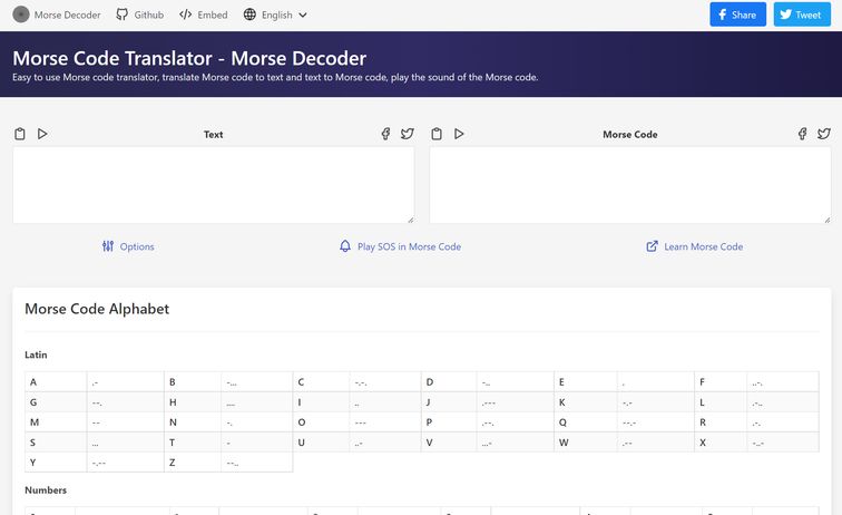 Multilanguage Morse Code Translator Alternatives and Similar Sites ...