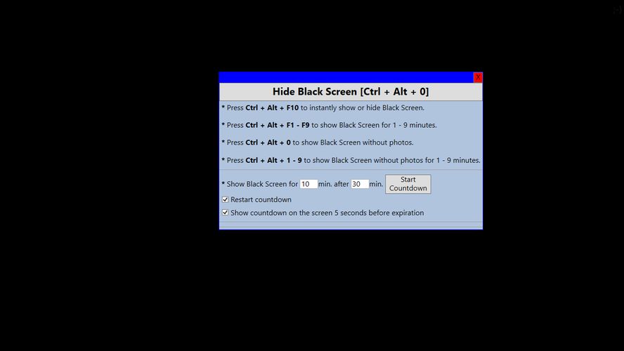 Black Screen: Make your screen black by pressing a key combination ...