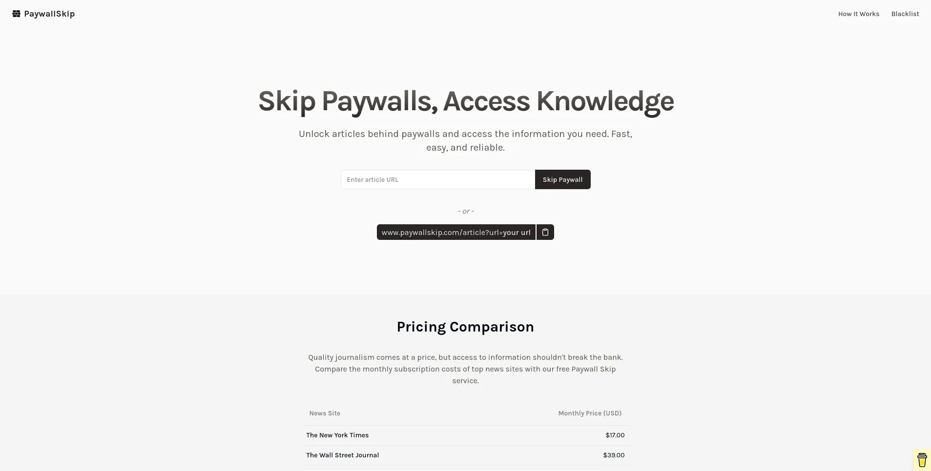 PaywallSkip: Unlock articles behind paywalls and access the information ...
