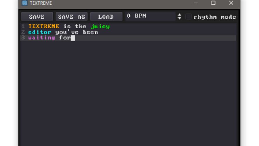 TEXTREME: The animated text editor with retro gaming aesthetics ...