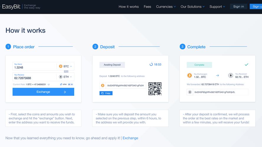EasyBit: Instant cryptocurrency exchange platform. | AlternativeTo