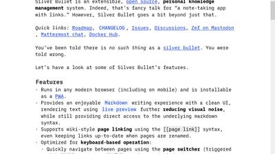Silverbullet: Reviews, Features, Pricing & Download | AlternativeTo