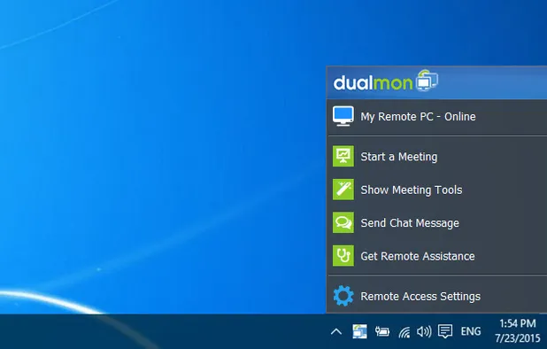 dualmon: Provides free remote access software for both personal and ...