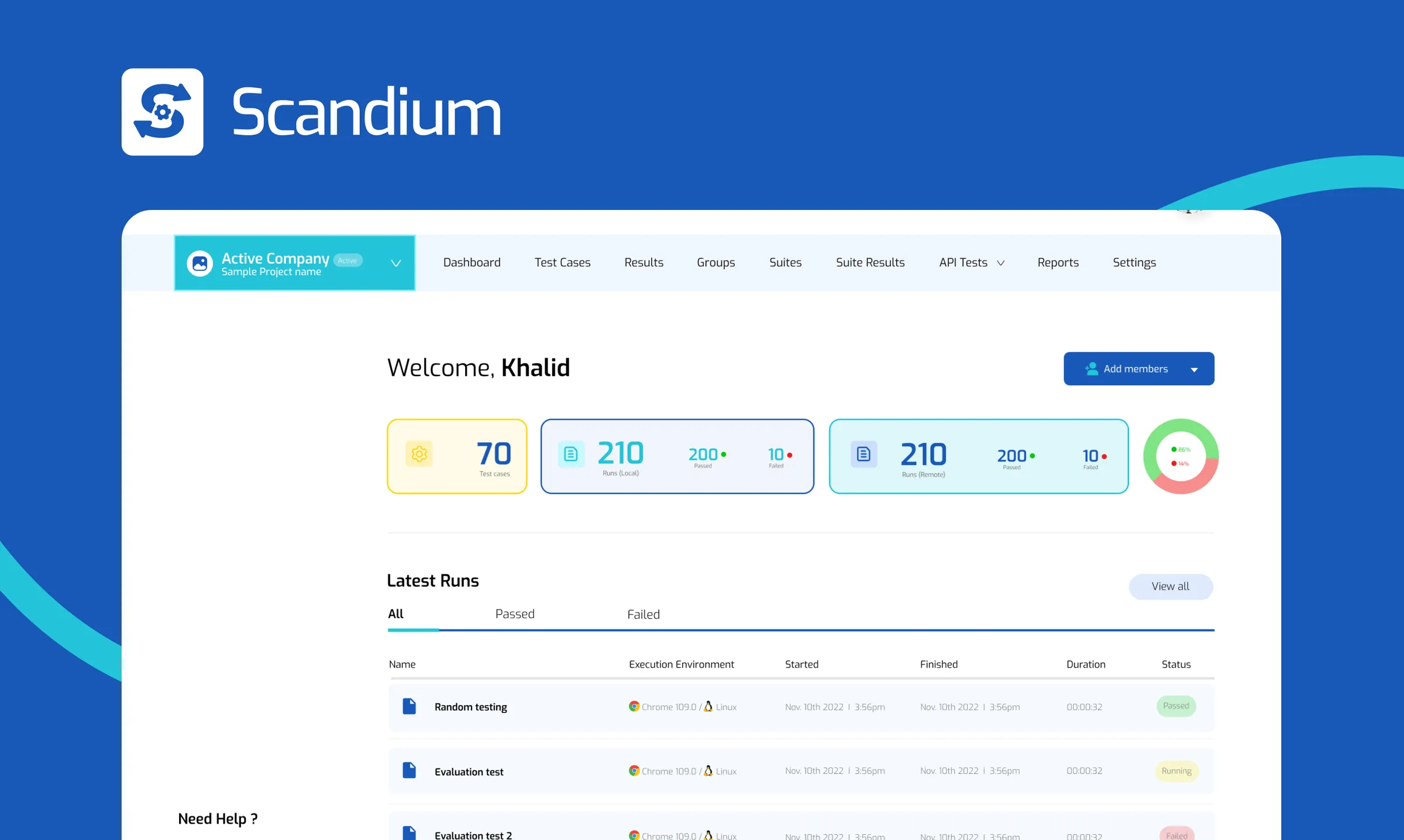 Scandium: No-code test automation platform designed for testers, SDETs ...