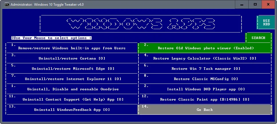 Toggle-Tweaker: A script for windows 10 with purpose of tweaking your ...