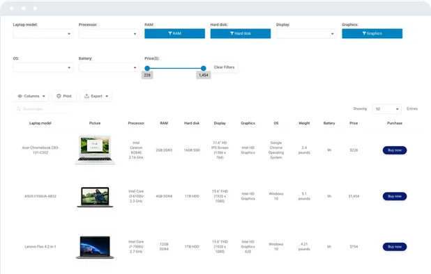 DataTables Alternatives and Similar Sites & Apps | AlternativeTo