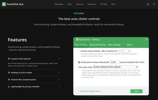 AutoClick Ace: Lightweight auto clicker (auto mouse clicker) with ...