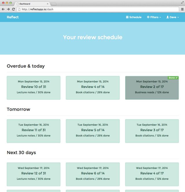 Reflect: Review, rethink, reflect | AlternativeTo
