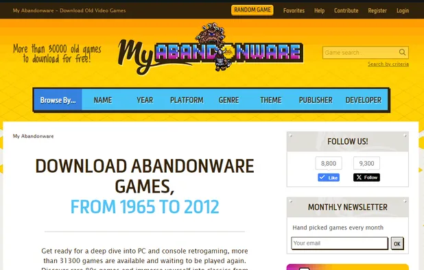 MY ABANDONWARE: Database of 3900 abandonware DOS games available ...