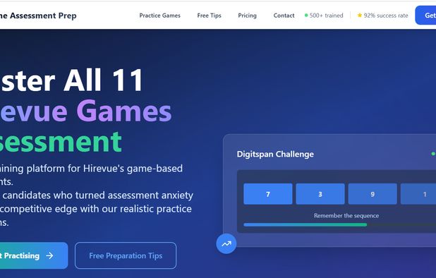 Game Assessment Prep: Helps job candidates prepare for HireVue’s game ...
