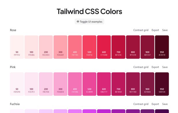UI Colors: Tailwind CSS color generator & editing tool | AlternativeTo