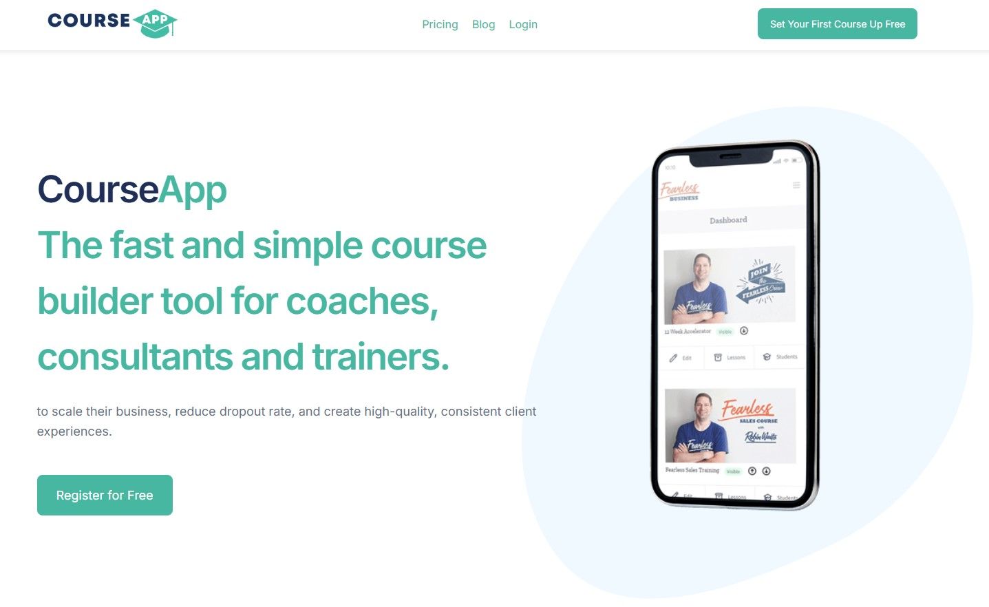CourseApp: The fast and simple course builder tool for online coaches | AlternativeTo