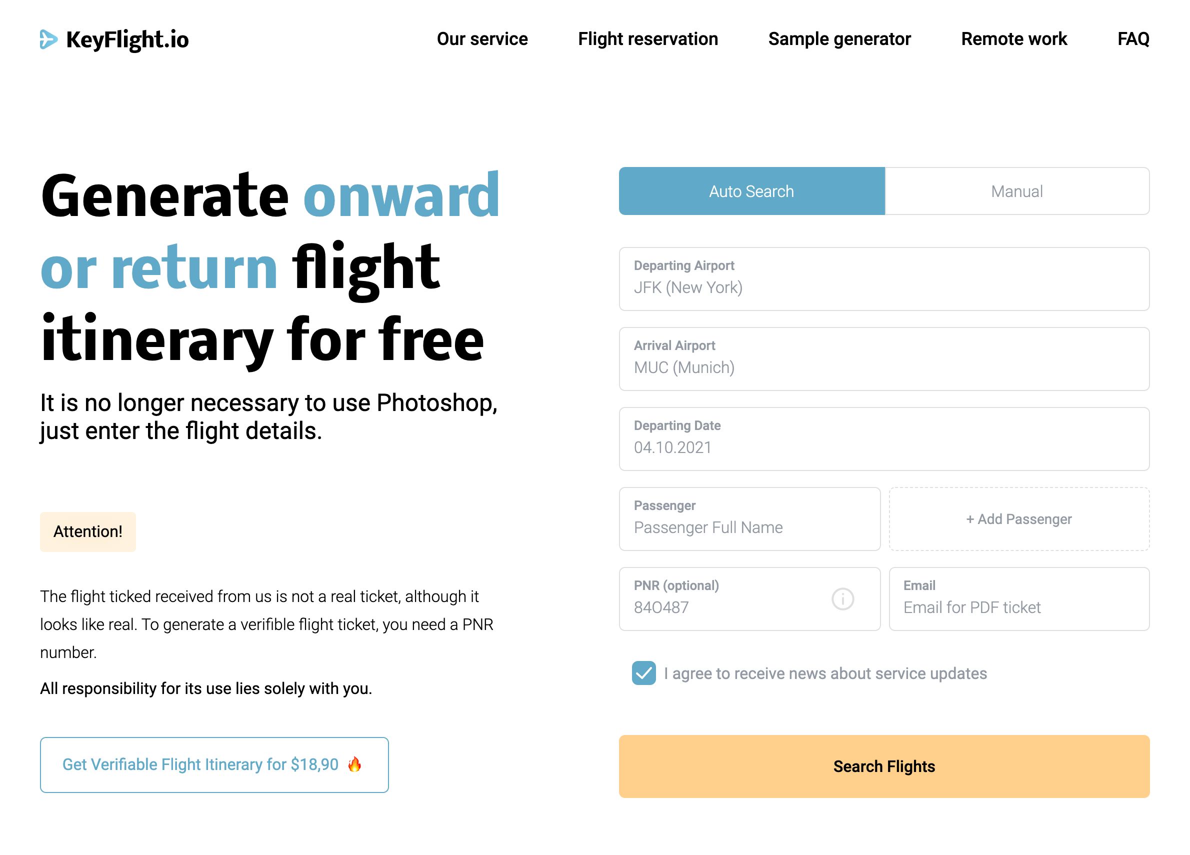 KeyFlight: Keyflight.io is best platform for generate onward or return ...