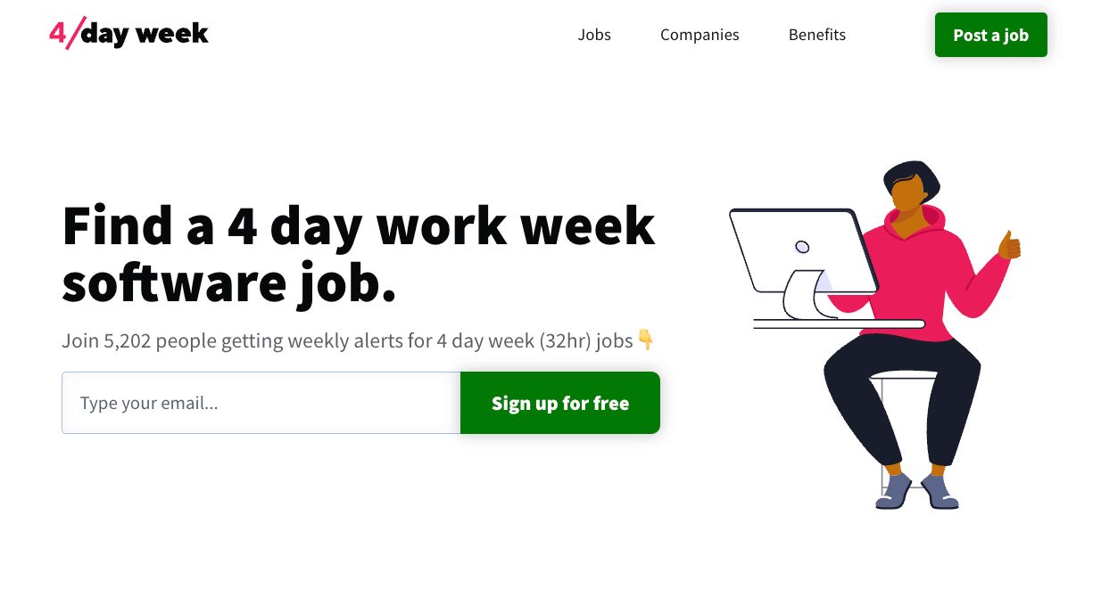 4 Day Week Alternatives: Top 12 Job Search Services & Similar Websites ...