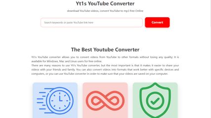 YT1s.ltd: Yt1s - YouTube MP3 & Mp4 Converter Free Online | AlternativeTo
