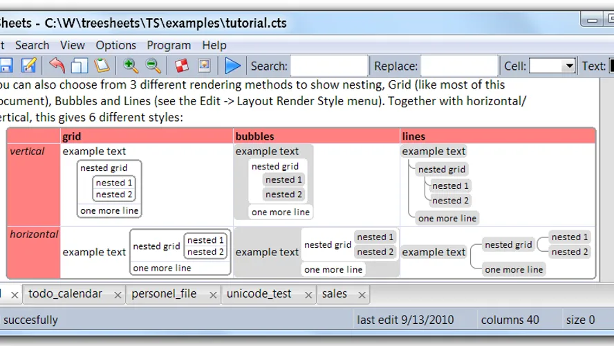 TreeSheets: A "hierarchical spreadsheet" that is a great replacement ...