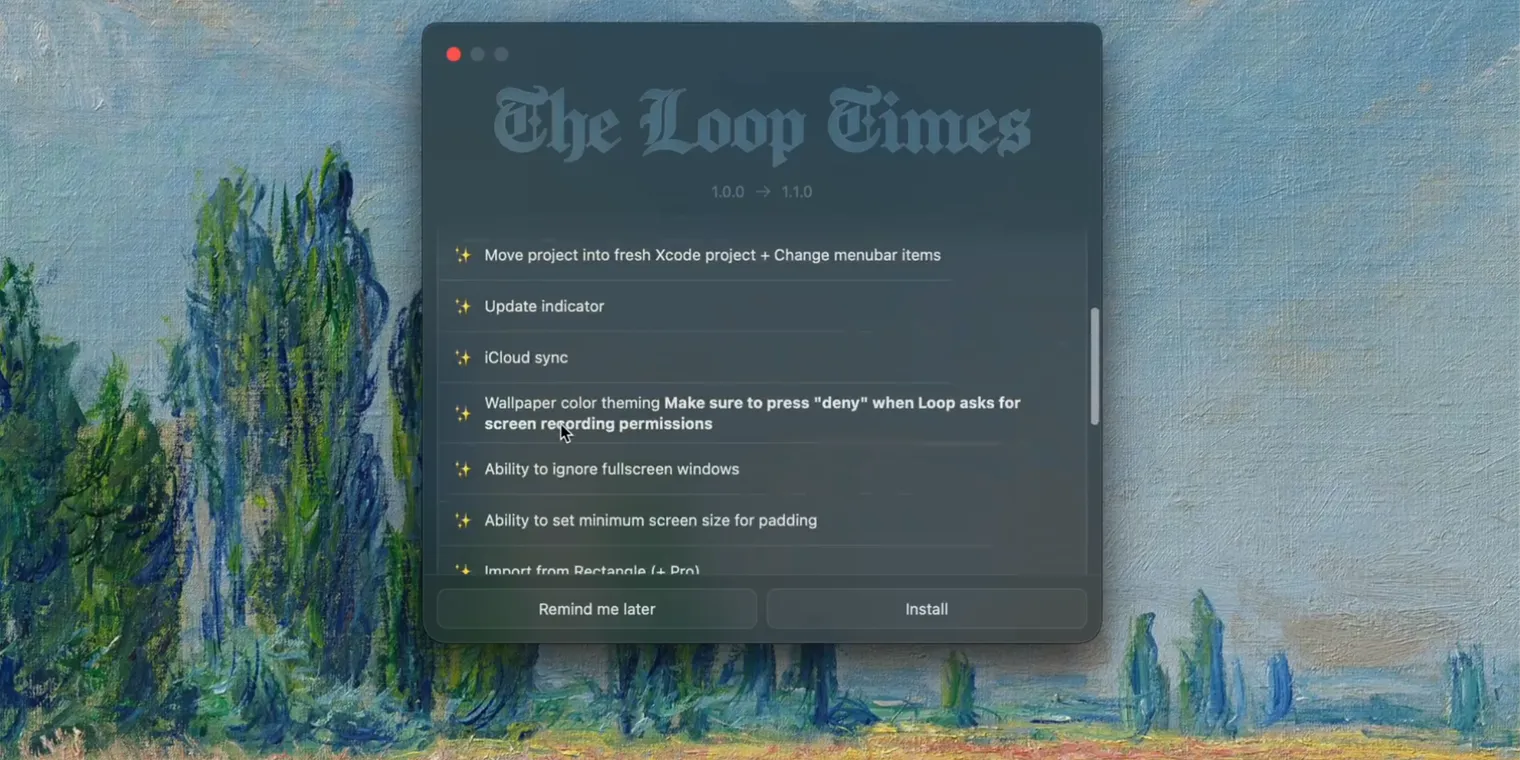 Loop 1.1 released with new features | AlternativeTo