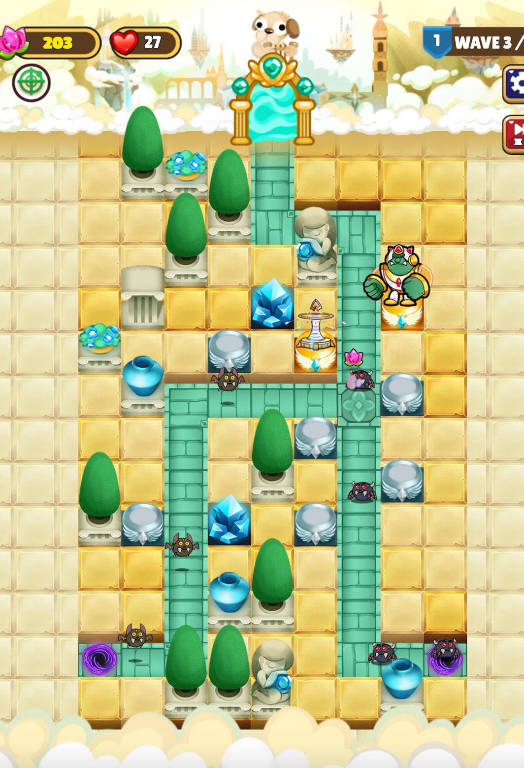 Tiny Little Deva: Tower Defense game where various gods act as heroes ...