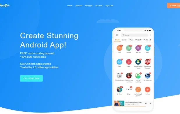 Appyet: Create stunning Android apps | AlternativeTo