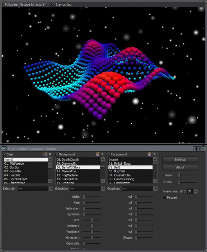 ZGameEditor Visualizer: Plugin version of ZGameEditor engine built for audio visualization and ...