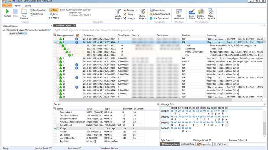 Microsoft Message Analyzer: Message Analyzer enables you to capture ...