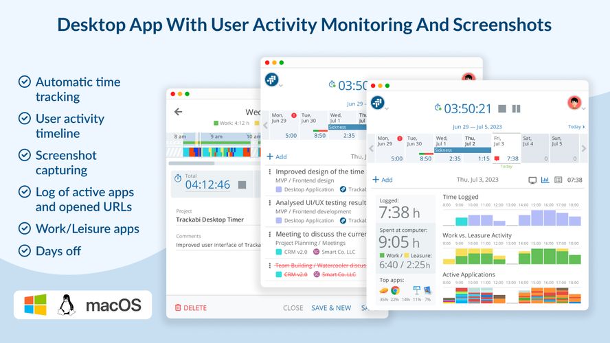 Trackabi: Web-based, desktop, & mobile software for time tracking and ...