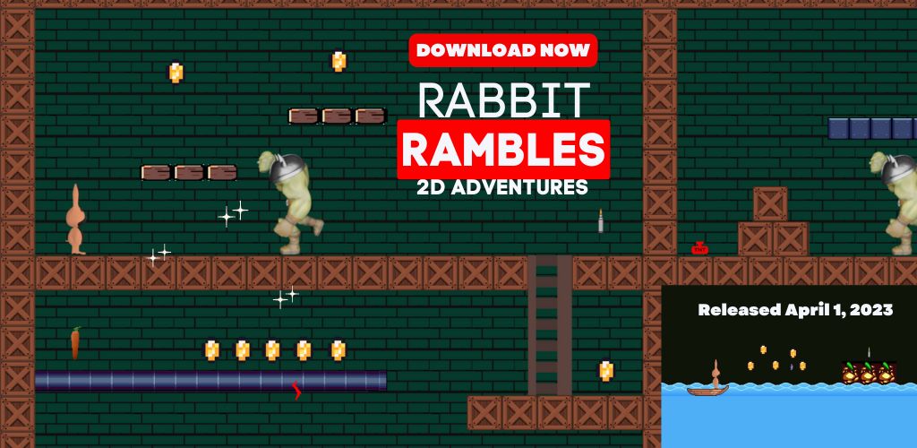 Rabbit Rambles 2D Adventures: Classic Retro Style Best 2D Platformer ...