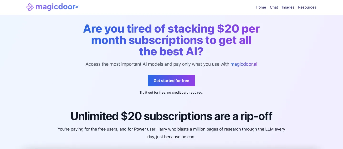 Magicdoor.ai Alternatives: Top 1 AI Chatbots | AlternativeTo