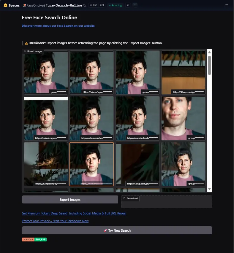 FaceOnLive Face Search: Uses facial recognition to locate and identify ...