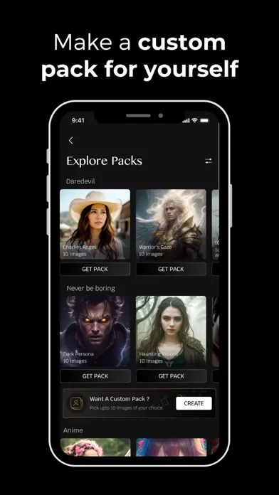 Never AI Image Generator: Experience hyper-realistic and high-quality AI packs that match your ...