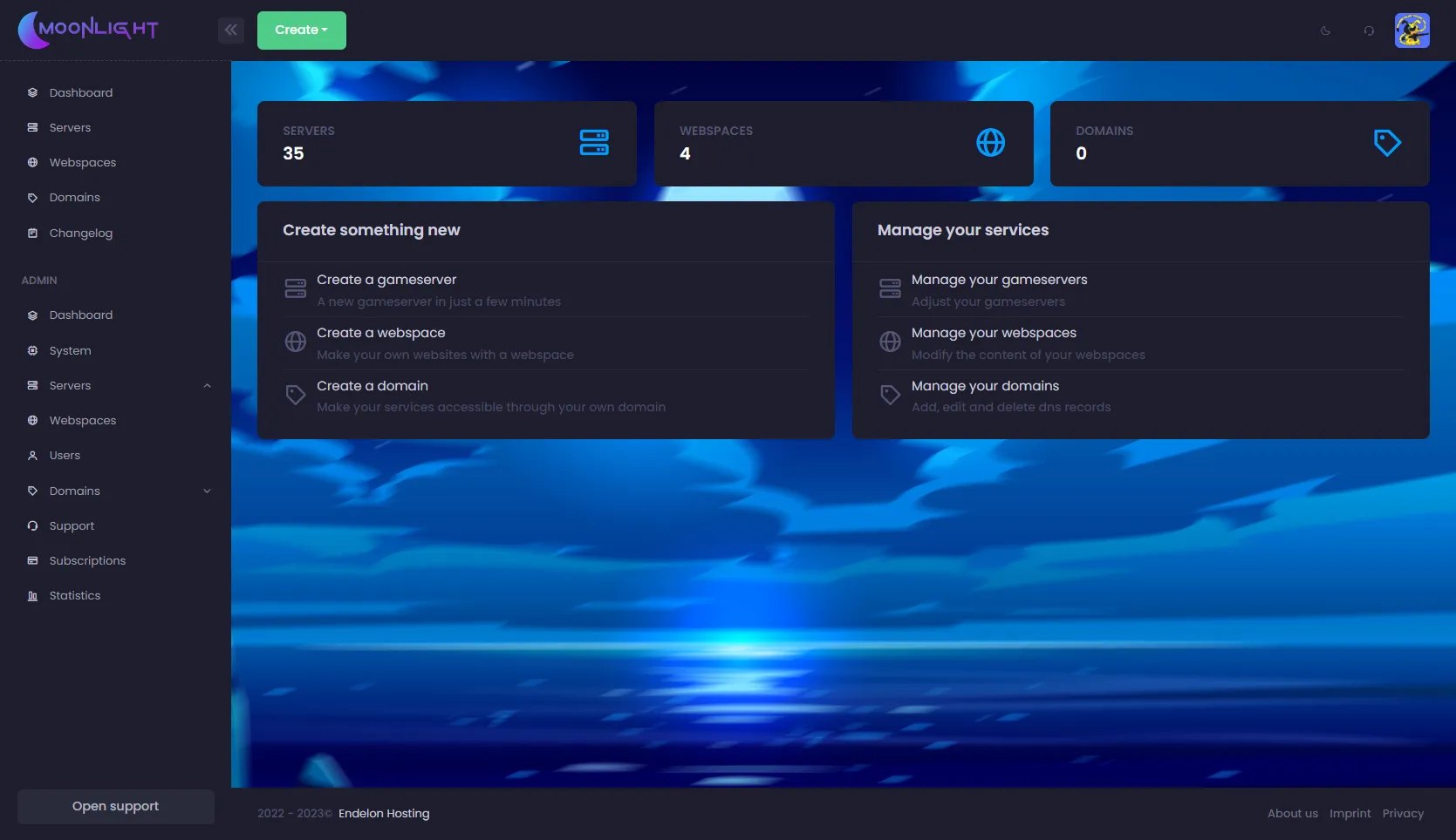 Moonlight Panel: The next generation hosting panel | AlternativeTo