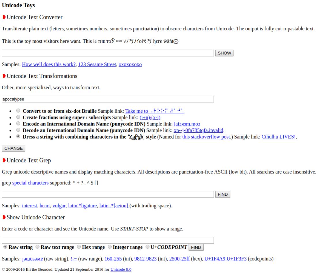 Unicode Toys Alternatives and Similar Sites & Apps | AlternativeTo