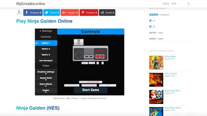MyEmulatorOnline: Play Retro Video Games online in your web browser ...
