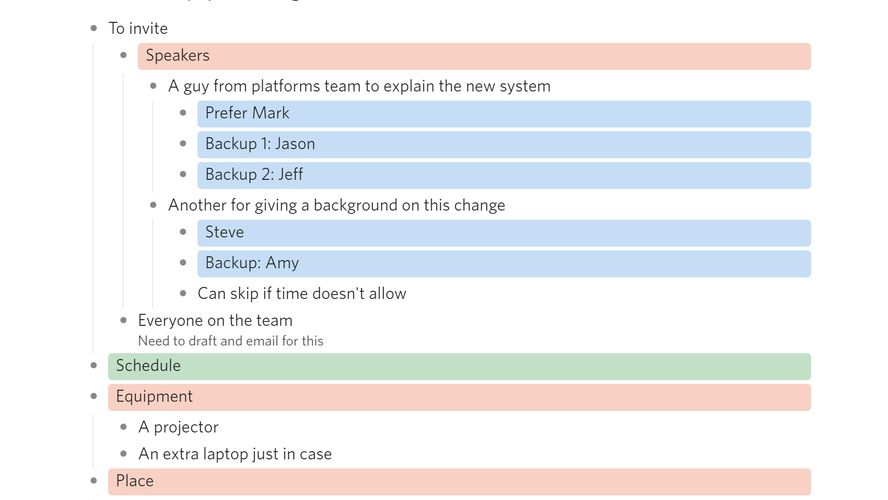 Dynalist: Web app that lets you break down and organize your thoughts ...