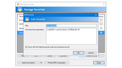 Remote Desktop Plus: Launch a Remote Desktop session and automatically ...