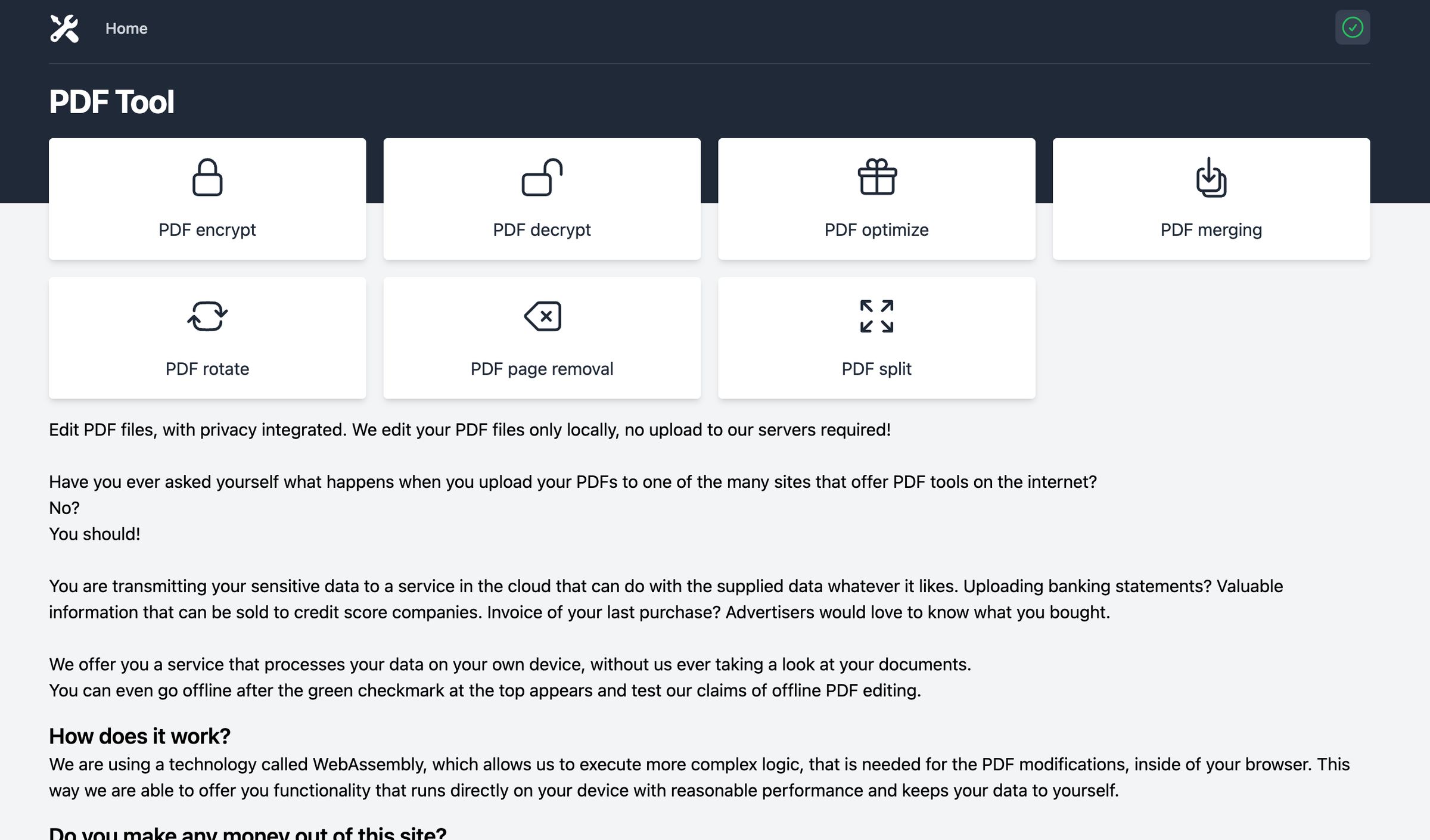 PDFtool.org: The first privacy-first online tool! | AlternativeTo